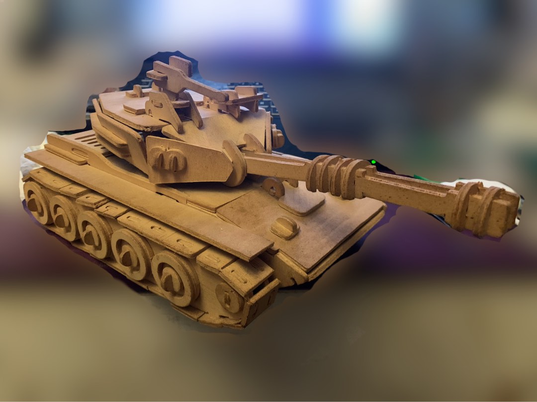 Wooden craft tank model, Hobbies & Toys, Stationery & Craft, Art ...