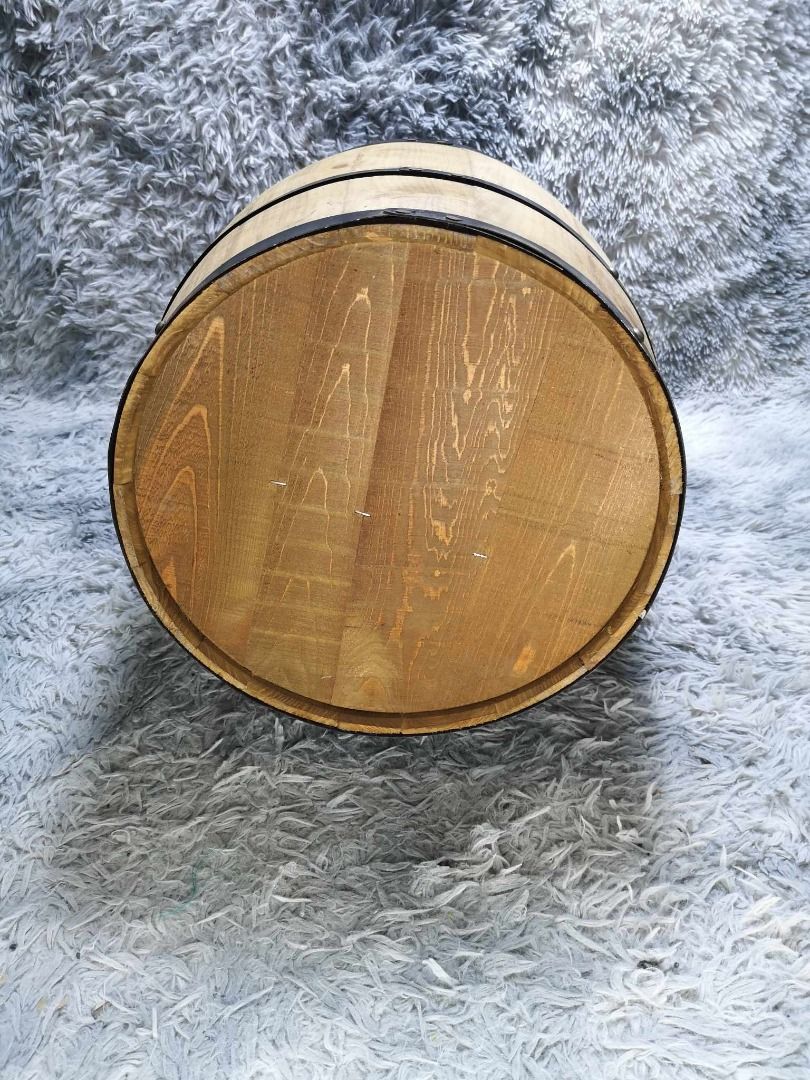 Wooden With 4 Metal bands Whiskey Barrel, Furniture & Home Living, Home ...