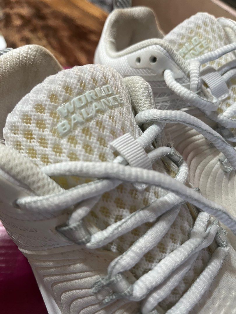 World Balance White shoes, Women's Fashion, Footwear, Sneakers on Carousell
