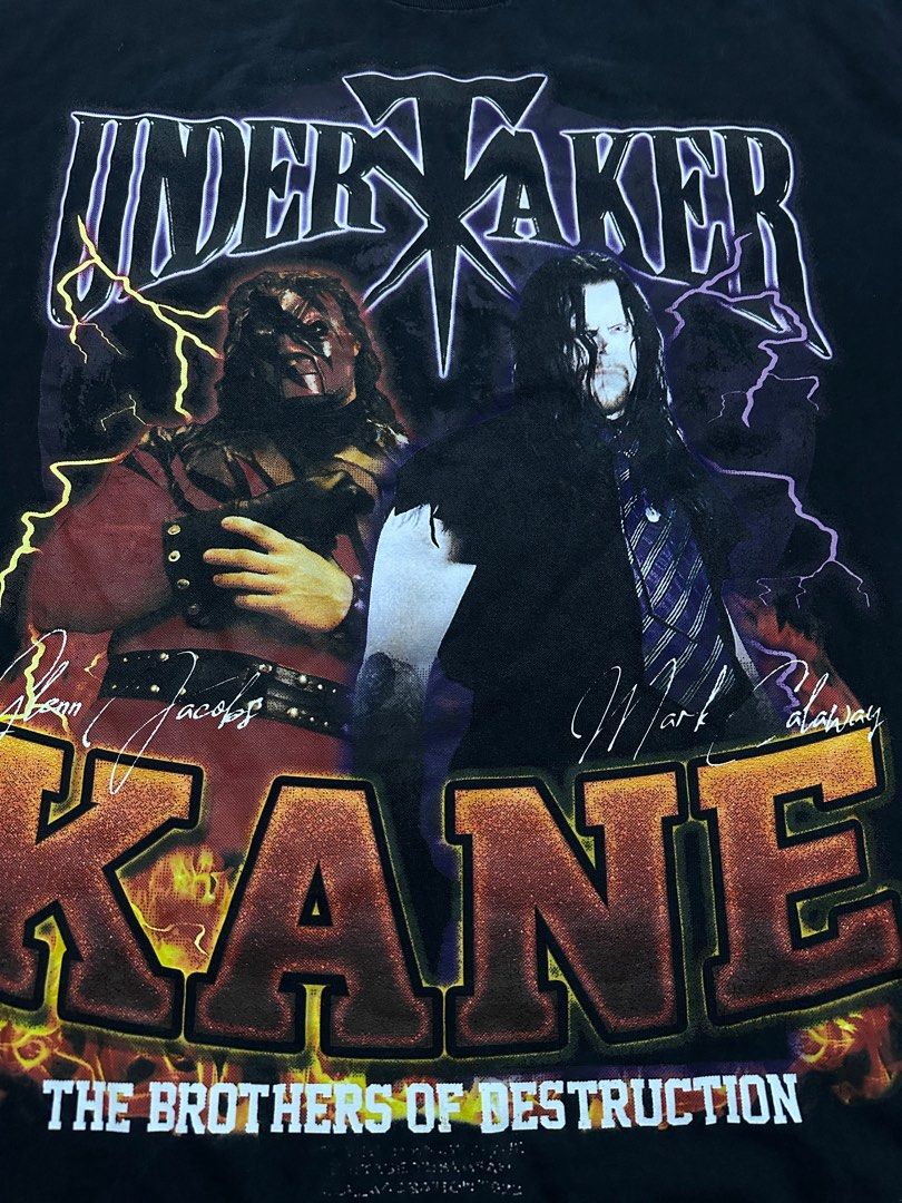 WWE Kane vs undertaker, Men's Fashion, Tops & Sets, Tshirts & Polo ...