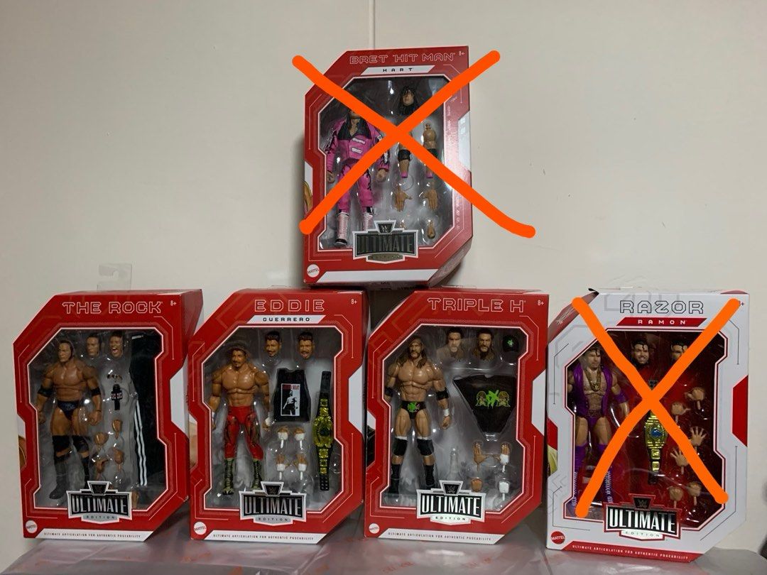 WWE Mattel Ultimate Edition The Rock Stone Cold Steve Austin Eddie Guerrero Brock Lesnar Ric ...