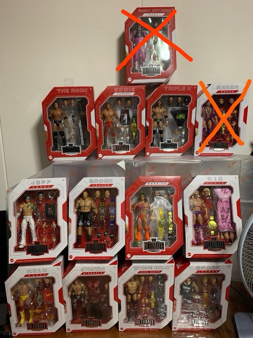 WWE Mattel Ultimate Edition The Rock Stone Cold Steve Austin Eddie Guerrero Brock Lesnar Ric ...