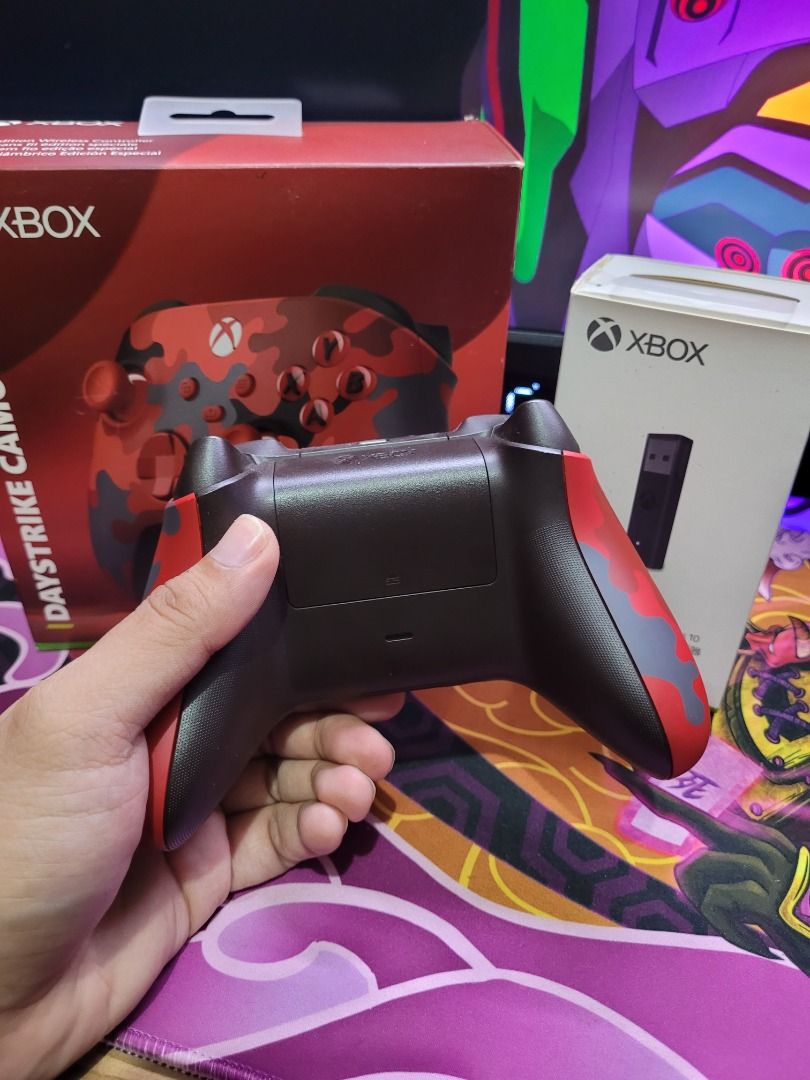 Xbox Wireless Controller + Dongle, Video Gaming, Video Game Consoles ...