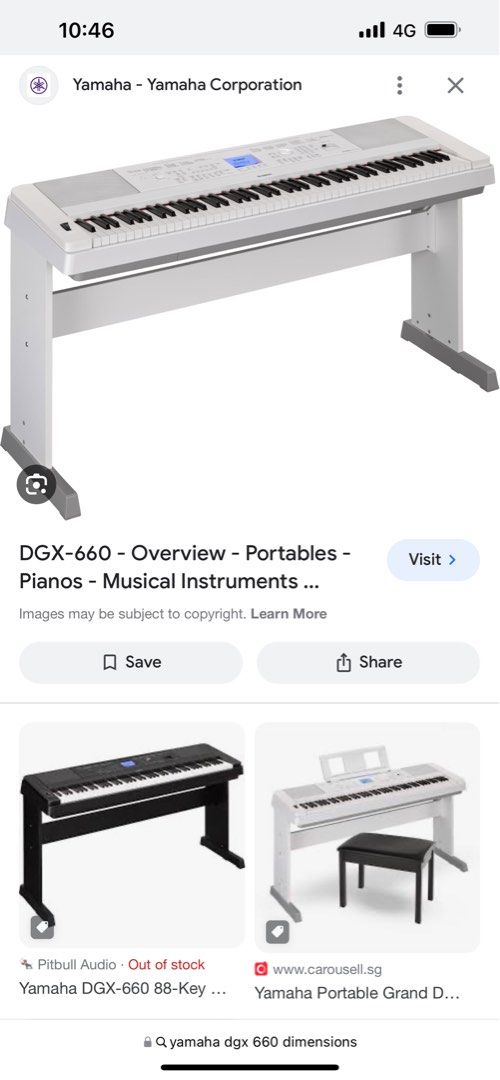 Yamaha electric piano, Hobbies & Toys, Music & Media, Musical ...
