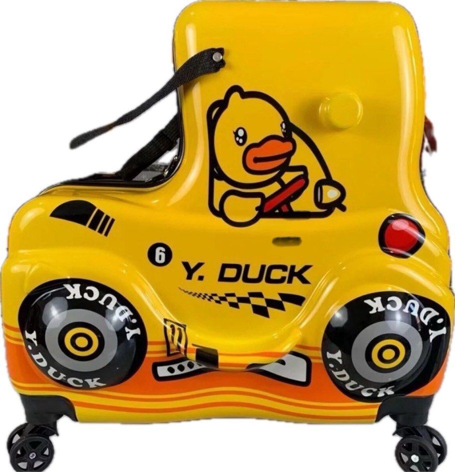 Yellow duck luggage, Hobbies & Toys, Travel, Luggage on Carousell