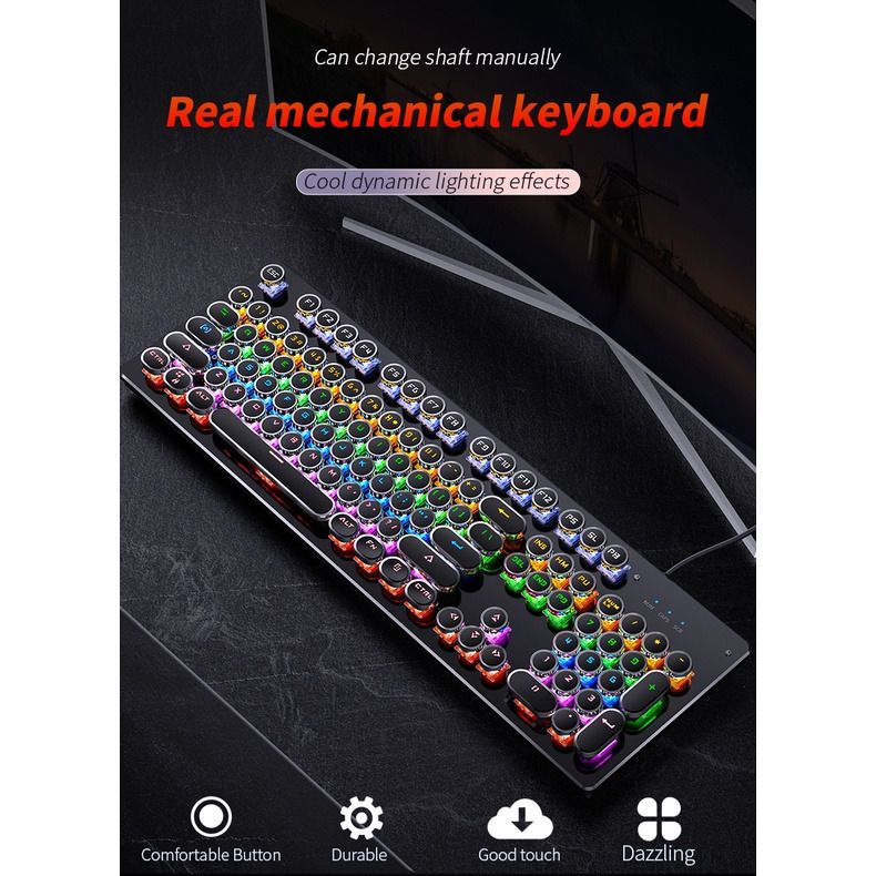 YINDIAO ZK-4 Summoner True Mechanical Keyboard Hot-Swappable with ...