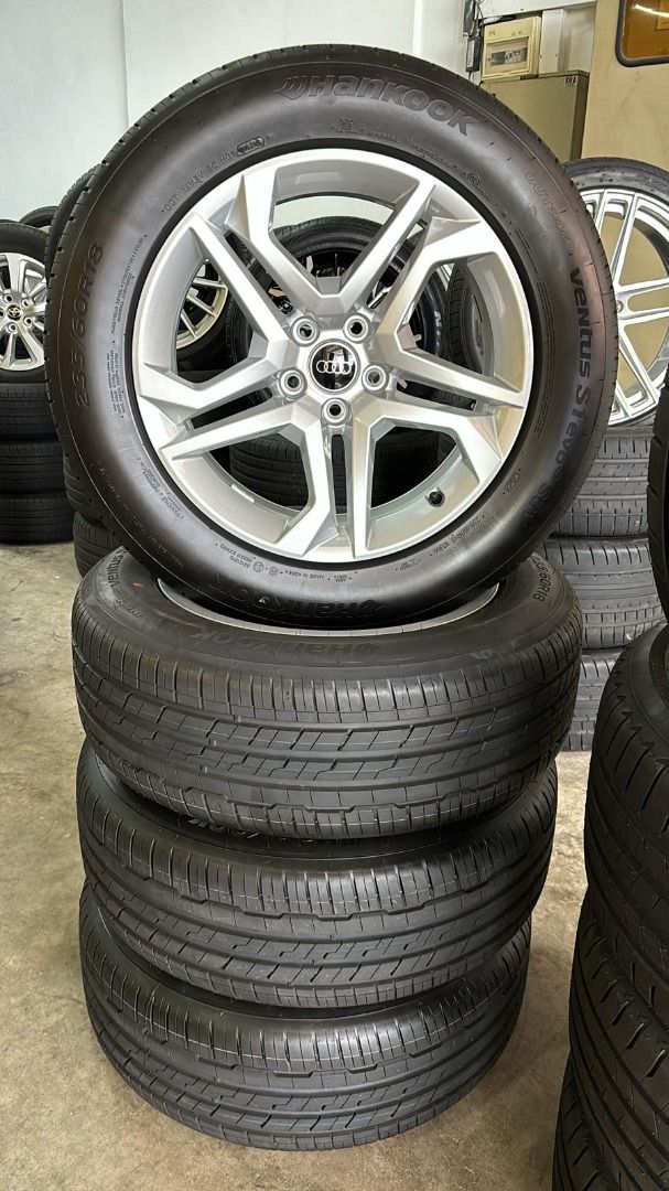 18" Audi Original rims & Hankook Vertura S1 tyres, Car Accessories ...