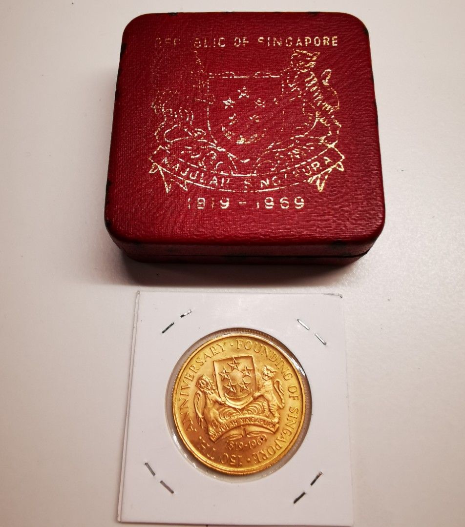 1969 SINGAPORE MINT GOLD COIN 150DOLLARS, Hobbies & Toys, Memorabilia ...