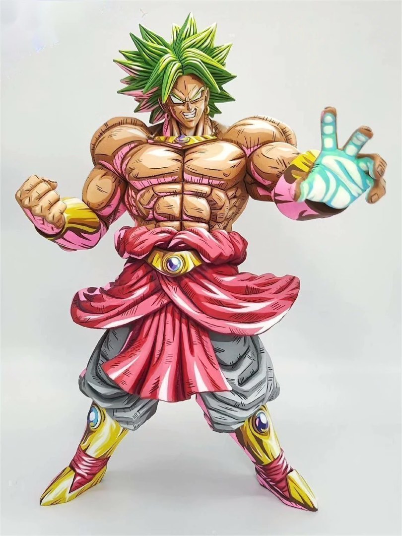 2D Comic Color Dragon Ball Figure Repaint Broly Reflective Color ...