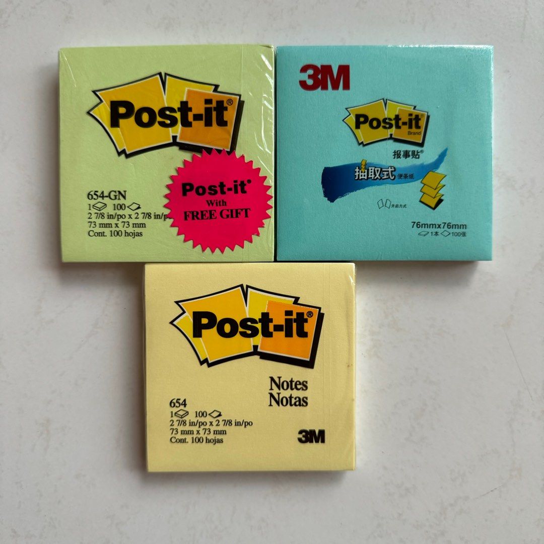 3M Post-it pad, Hobbies & Toys, Stationery & Craft, Stationery & School ...
