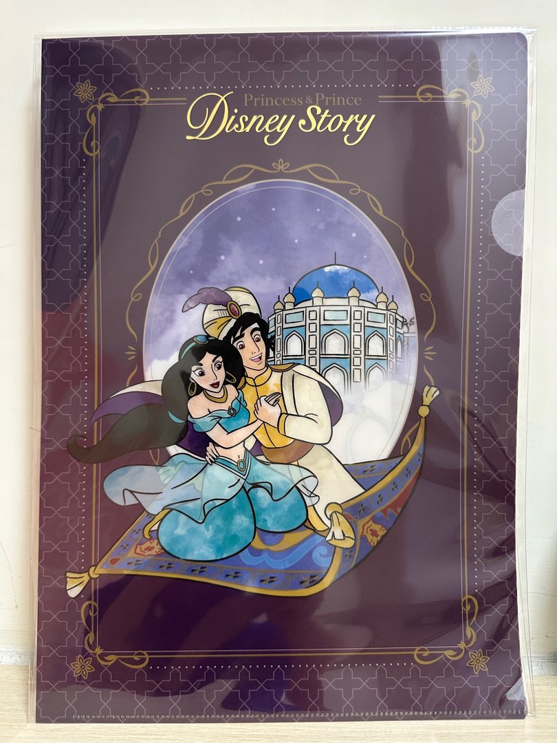 日本直送 東京迪士尼 Tokyo Disney A4 File (阿拉丁/美人魚/長髮公主), 興趣及遊戲, 手作＆自家設計, 文具 - Carousell