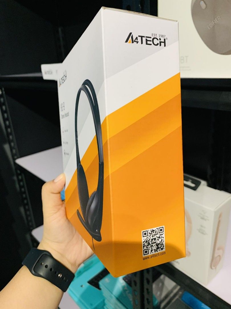 A4Tech HS-9 Stereo Headset Dual Jack, Audio, Headphones & Headsets on ...