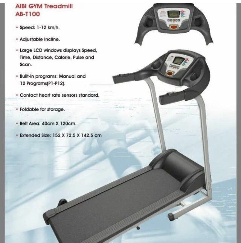 Aibi Treadmill, Sports Equipment, Exercise & Fitness, Cardio & Fitness ...