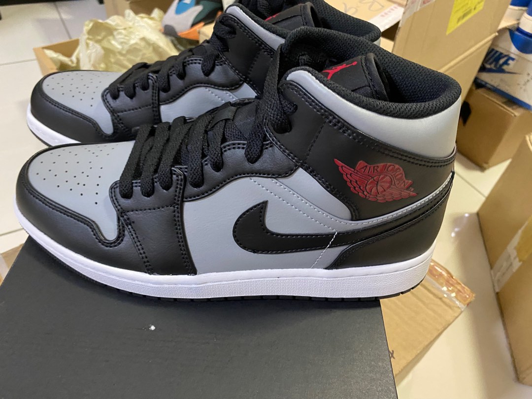 Air Jordan 1 Mid Shadow, Men's Fashion, Footwear, Sneakers on Carousell