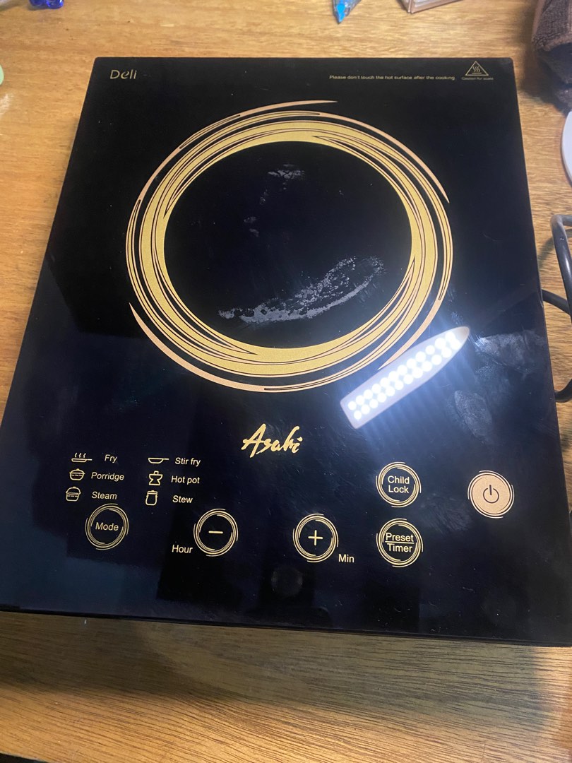 Asahi Induction Stove Almost new, TV & Home Appliances, Kitchen ...