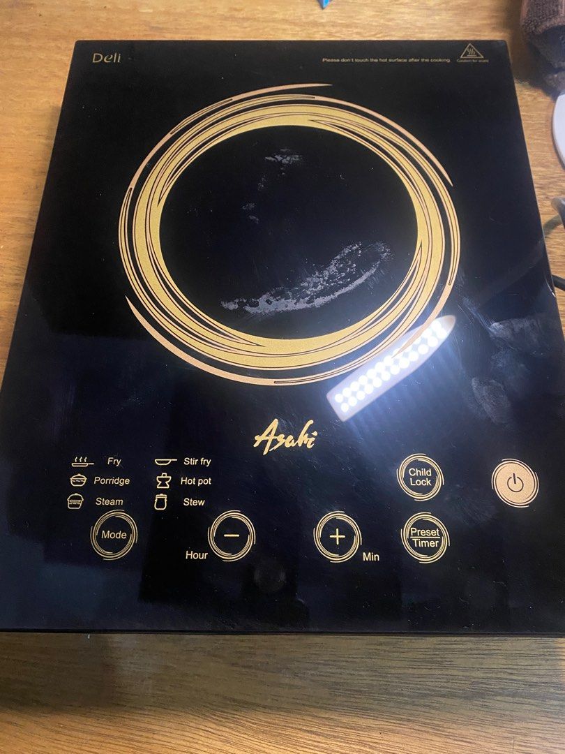 Asahi Induction Stove Almost new, TV & Home Appliances, Kitchen ...