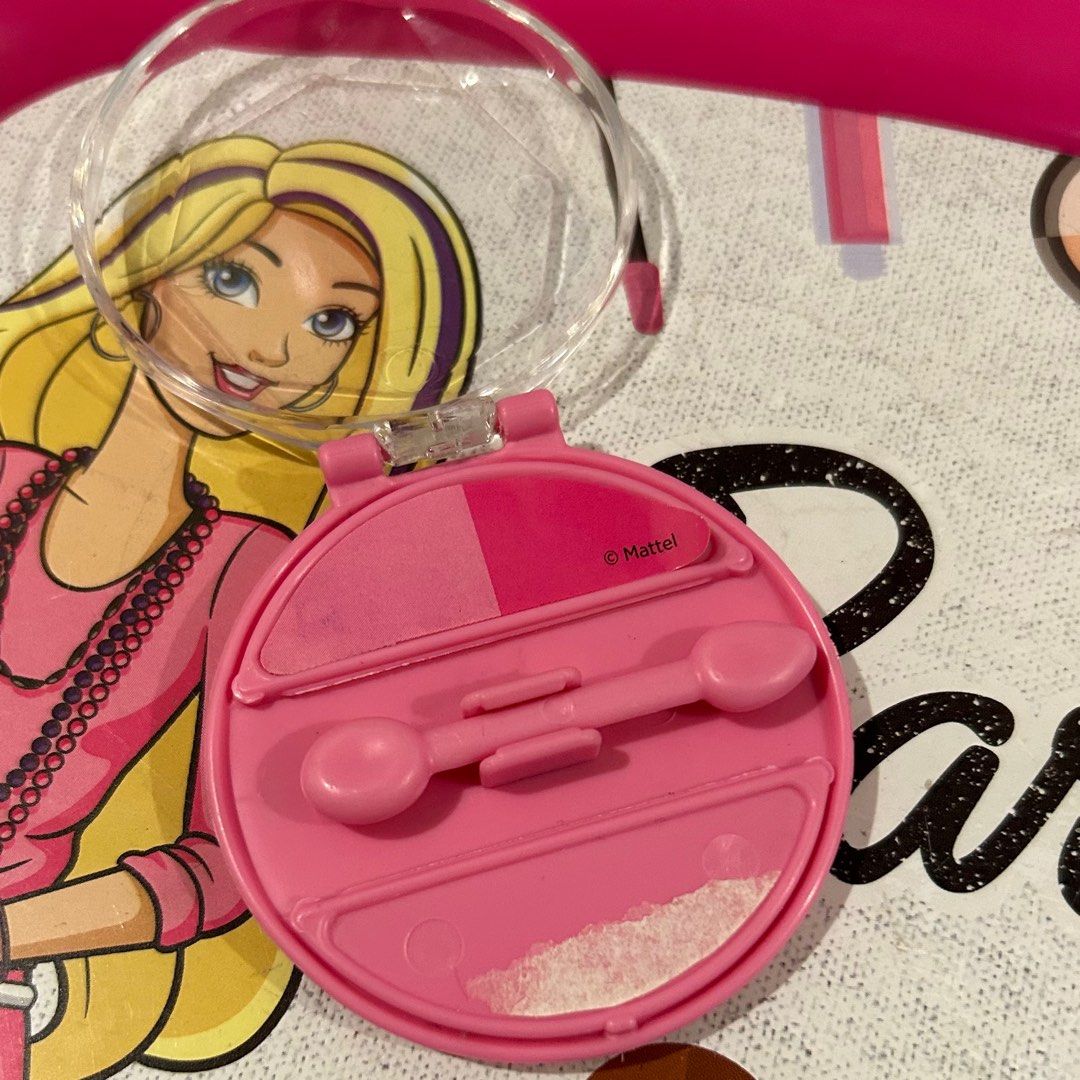 Authentic Barbie Vanity Table and Stool with FREE toys, Hobbies & Toys ...