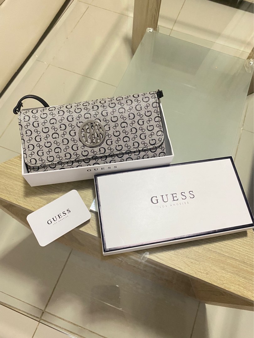 Authentic Guess Two-Way Wallet Sling Bag, Women's Fashion, Bags ...