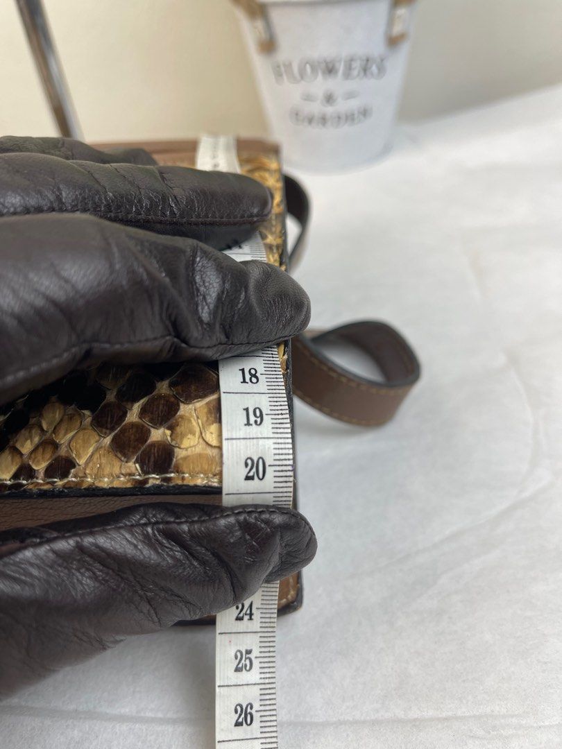 Authentic Vintage YSL snake skin sling, Luxury, Bags & Wallets on Carousell