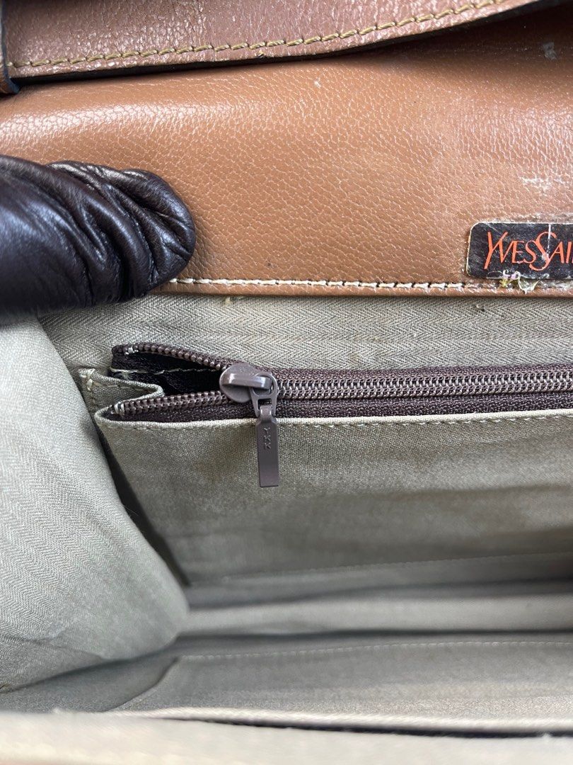 Authentic Vintage YSL snake skin sling, Luxury, Bags & Wallets on Carousell