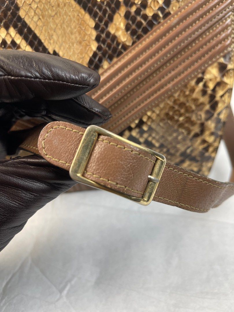 Authentic Vintage YSL snake skin sling, Luxury, Bags & Wallets on Carousell