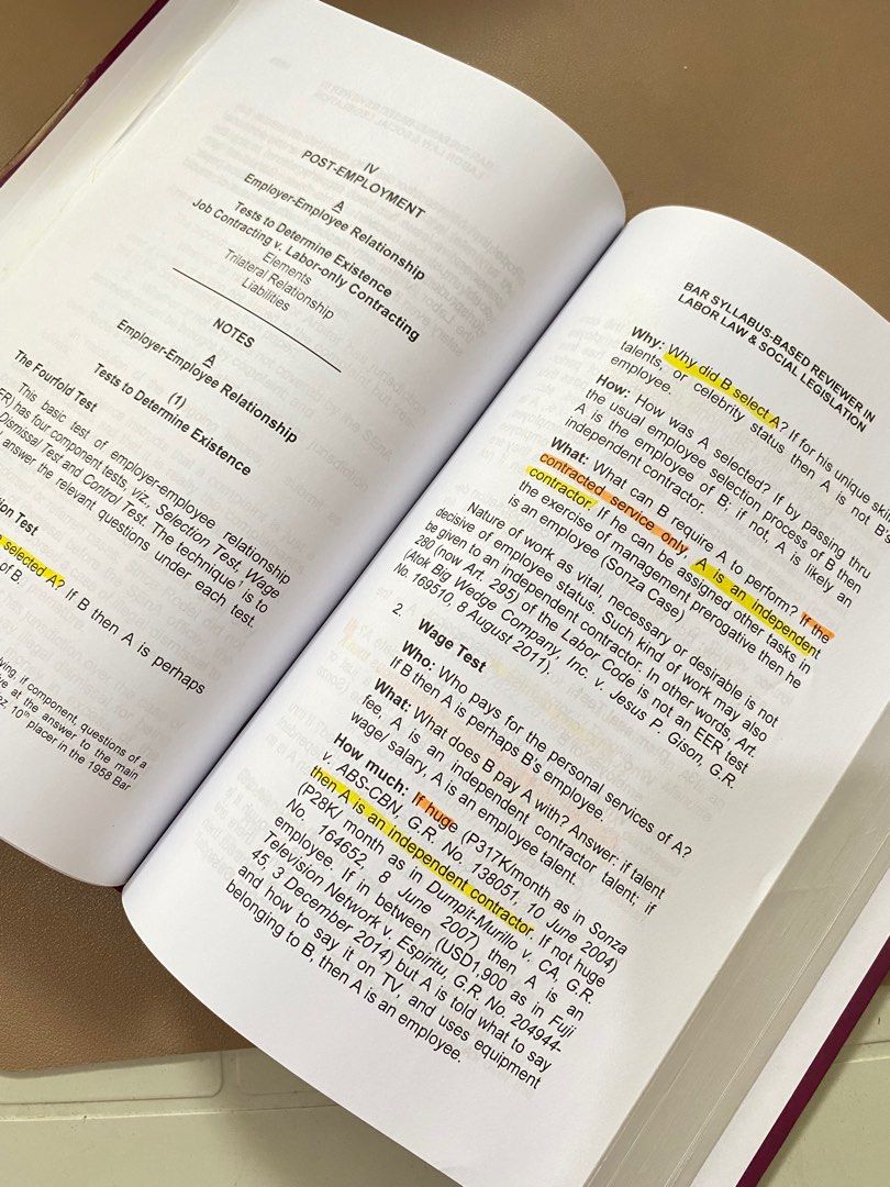 Bar Reviewer in Labor Law & Social Legislation by Benedict Guirey Kato ...