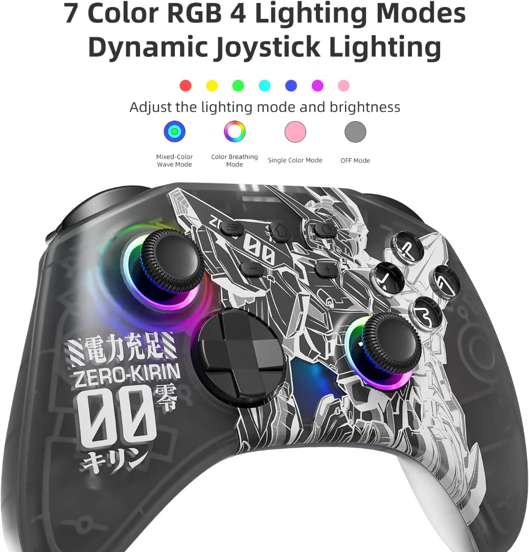 Black Wireless Bluetooth Pro Controller Compatible with iOS/Android ...