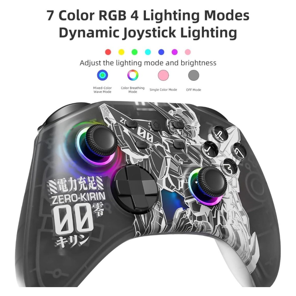 Black Wireless Bluetooth Pro Controller Compatible with iOS/Android ...