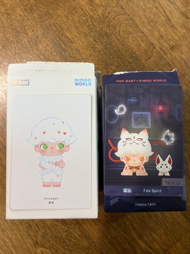 BNIF dimoo fox spirit / snowball, Hobbies & Toys, Toys & Games on Carousell