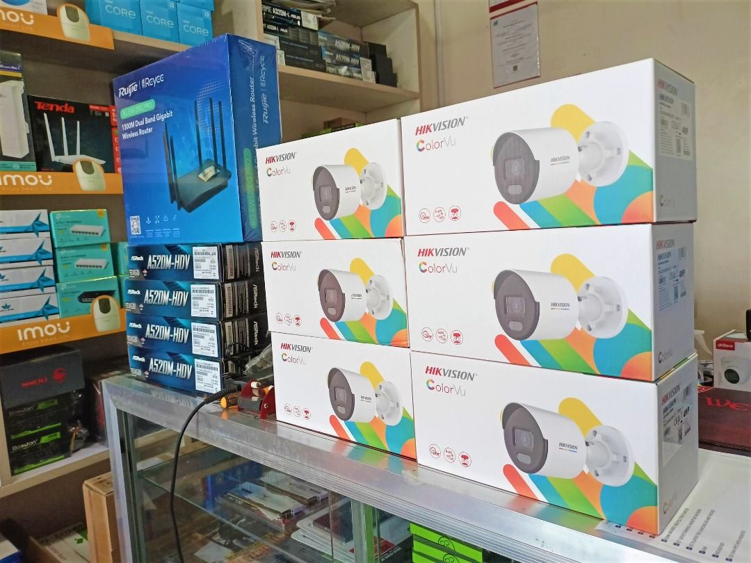 CCTV CAMERA 8 CHANNEL COLORVU KIT 1080p RESOLUTION FULL HD CAMERA ...