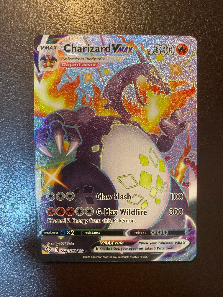 Charizard vmax sv107/sv122 Pokémon card zard, Hobbies & Toys ...