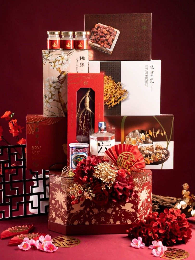Chinese New Year Hamper, Food & Drinks, Gift Baskets & Hampers on Carousell