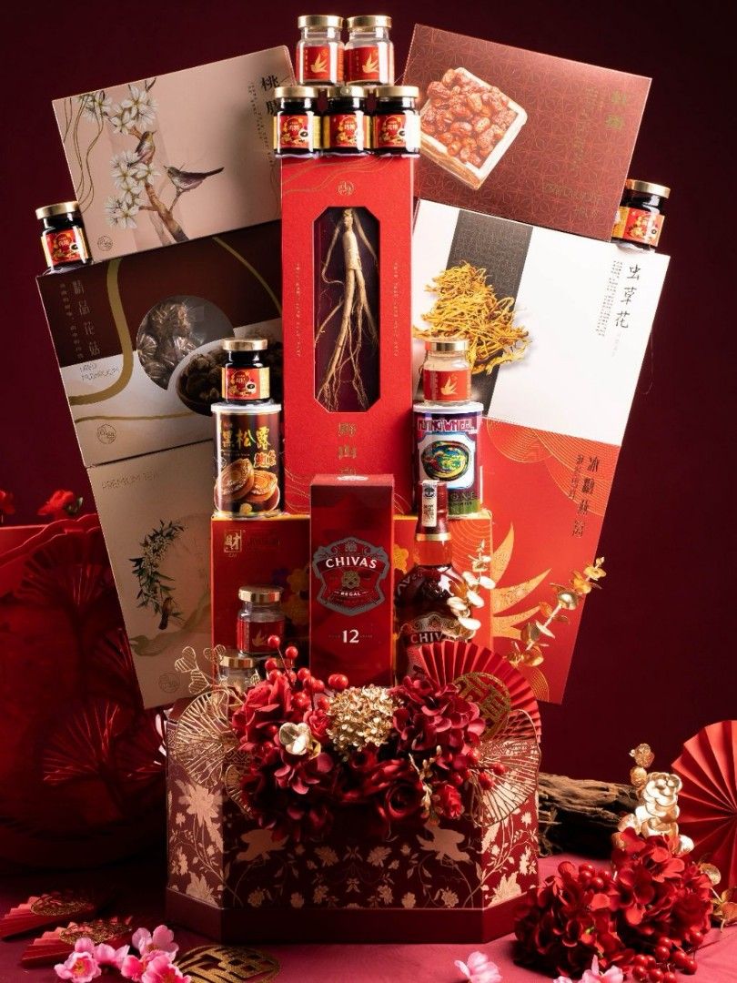 Chinese New Year Hamper, Food & Drinks, Gift Baskets & Hampers on Carousell