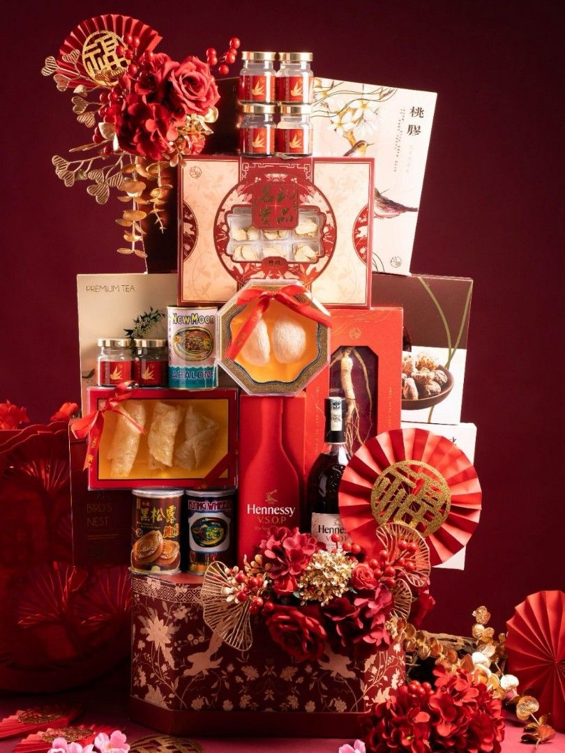 Chinese New Year Hamper, Food & Drinks, Gift Baskets & Hampers on Carousell
