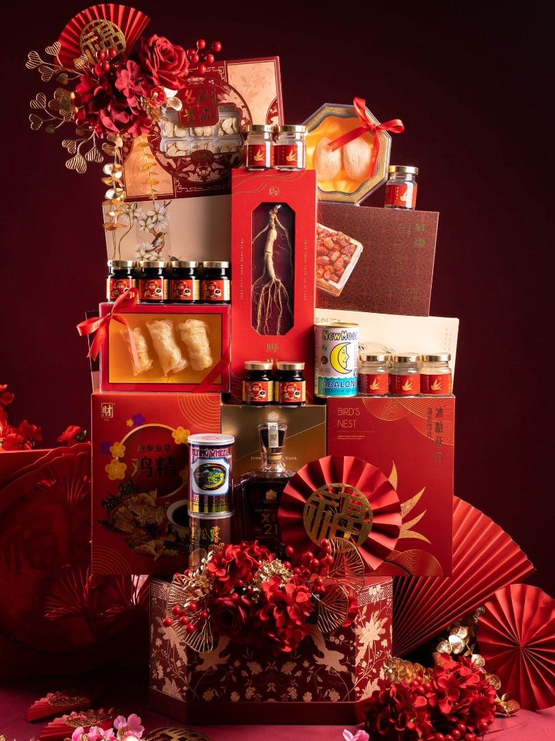 Chinese New Year Hamper, Food & Drinks, Gift Baskets & Hampers on Carousell