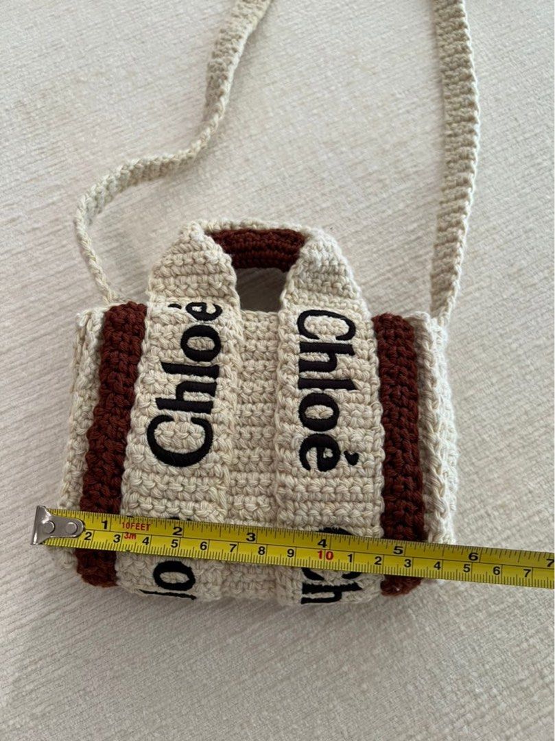 Chloe Woody Mini Crochet with Receipt, Women's Fashion, Bags & Wallets ...