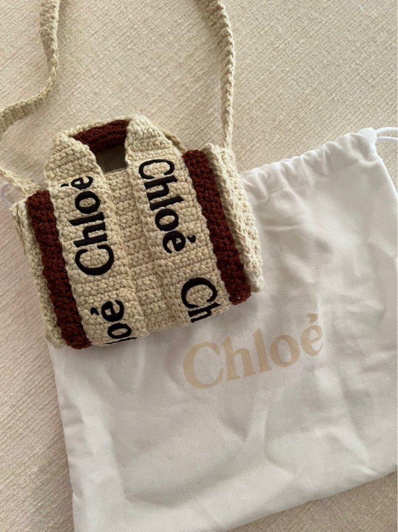 Chloe Woody Mini Crochet with Receipt, Women's Fashion, Bags & Wallets ...