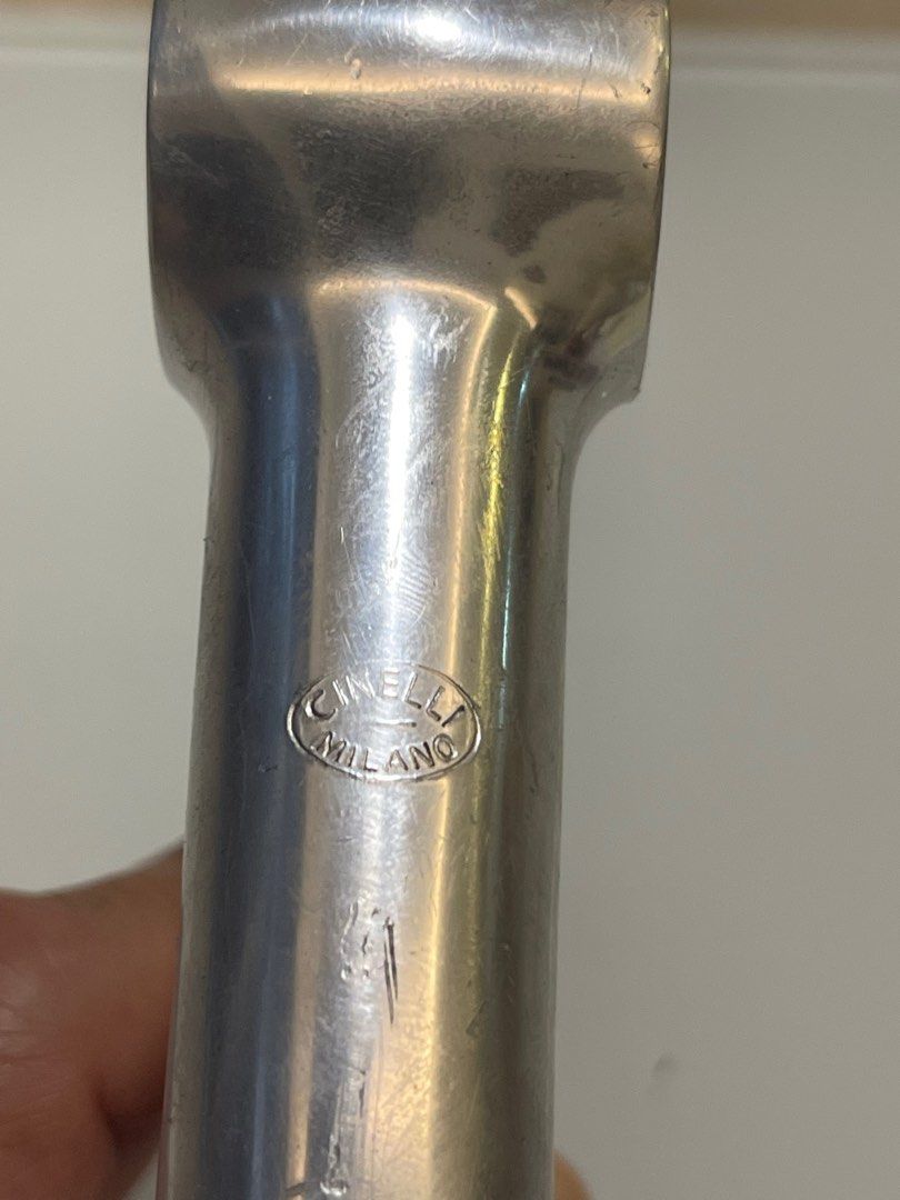 Cinelli 1A 85 mm stem Vintage steel and old Cinelli logos for the 70s ...