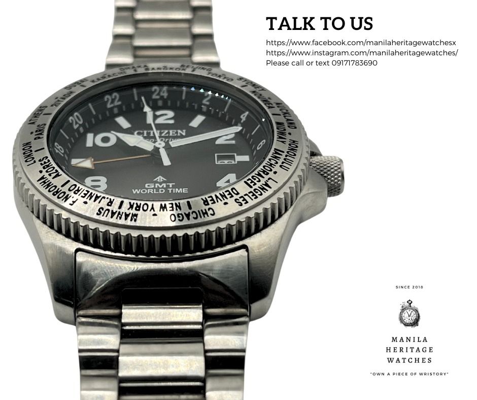 Citizen Promaster GMT Worldtimer, Luxury, Watches on Carousell