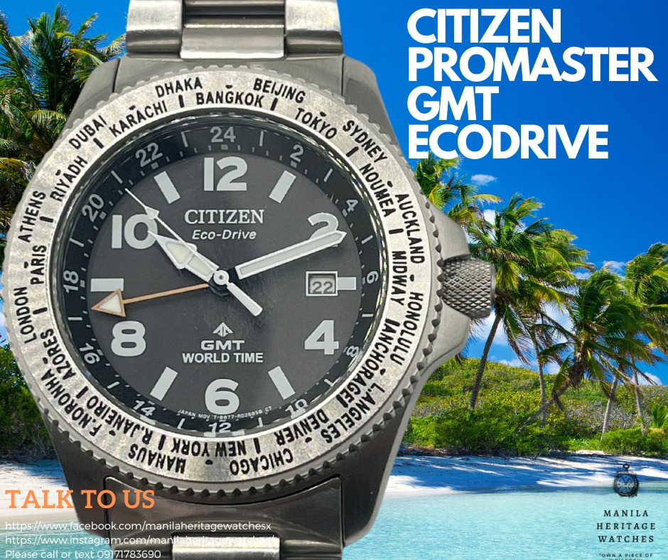 Citizen Promaster GMT Worldtimer, Luxury, Watches on Carousell