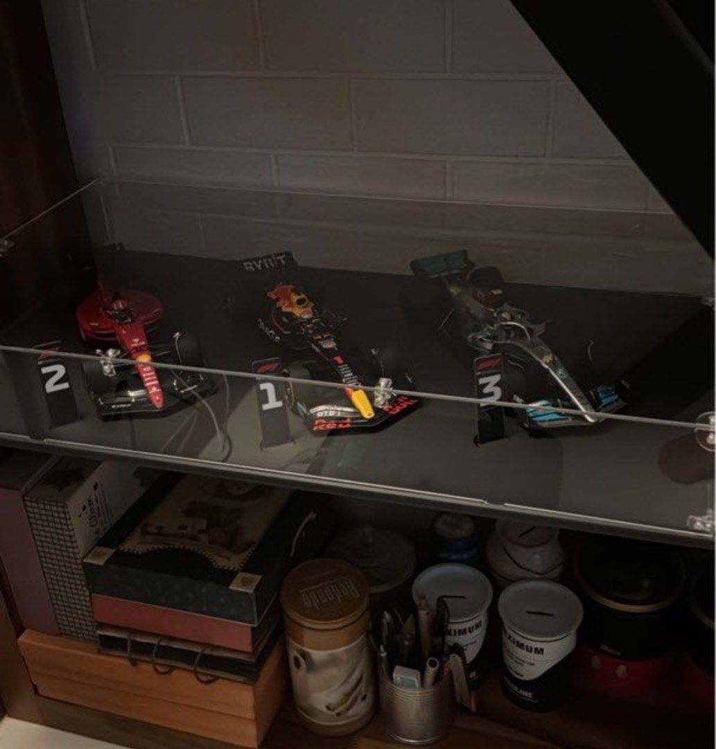 Clear Acrylic Display Case for Spark/Minichamps 1:18 F1 cars, 1:400 ...