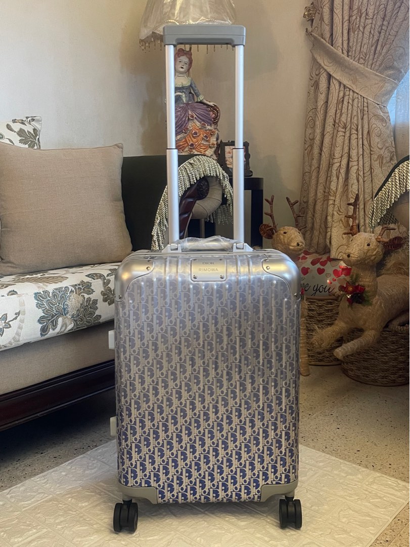 Collab Edition Aluminum Oblique Gradient Silver Blue Carry On Suitcase ...