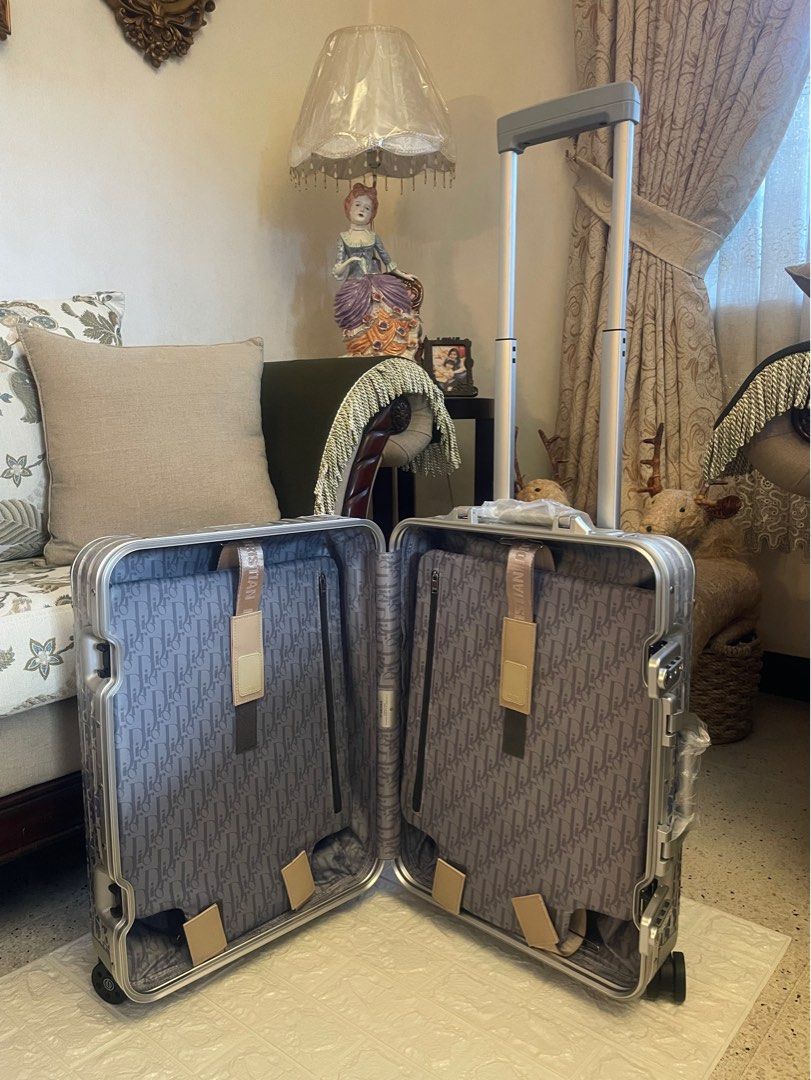 Collab Edition Aluminum Oblique Gradient Silver Blue Carry On Suitcase ...