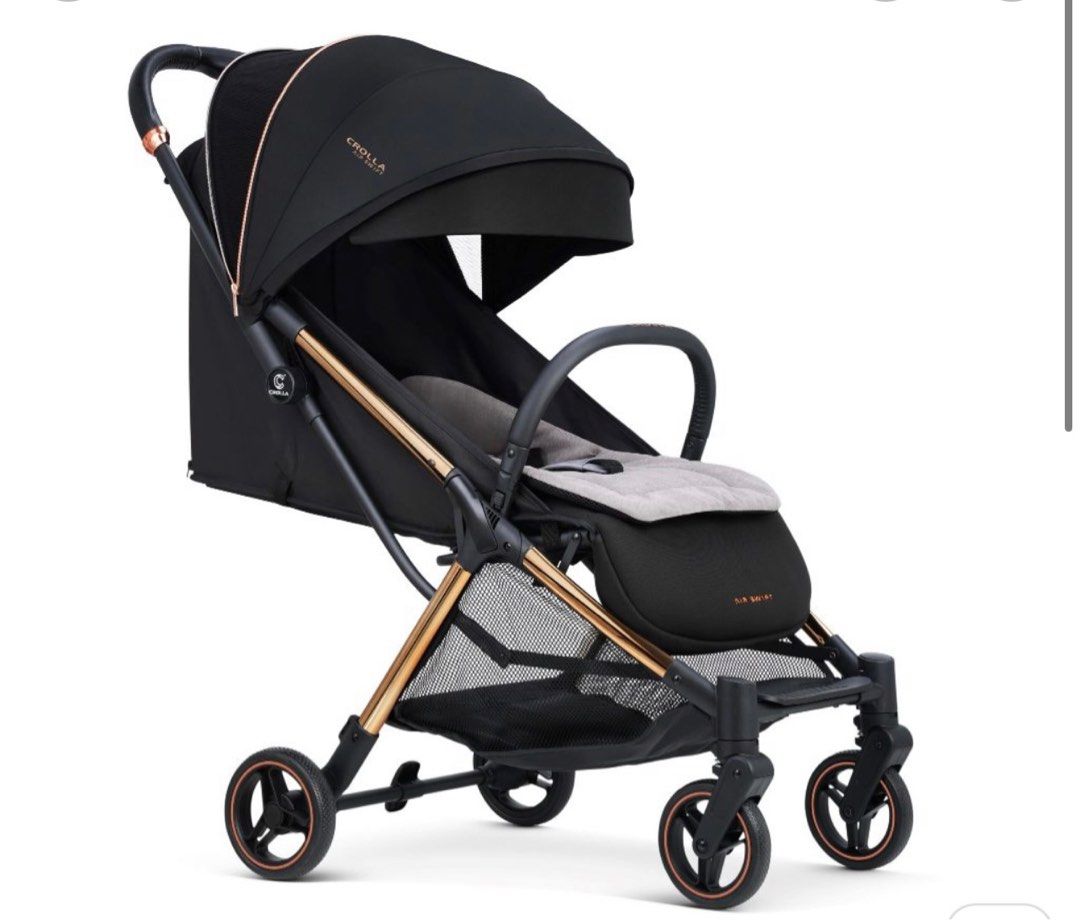 CROLLA Premium Air Swift Stroller in Metallic Gold, Babies & Kids, Going Out, Strollers on Carousell