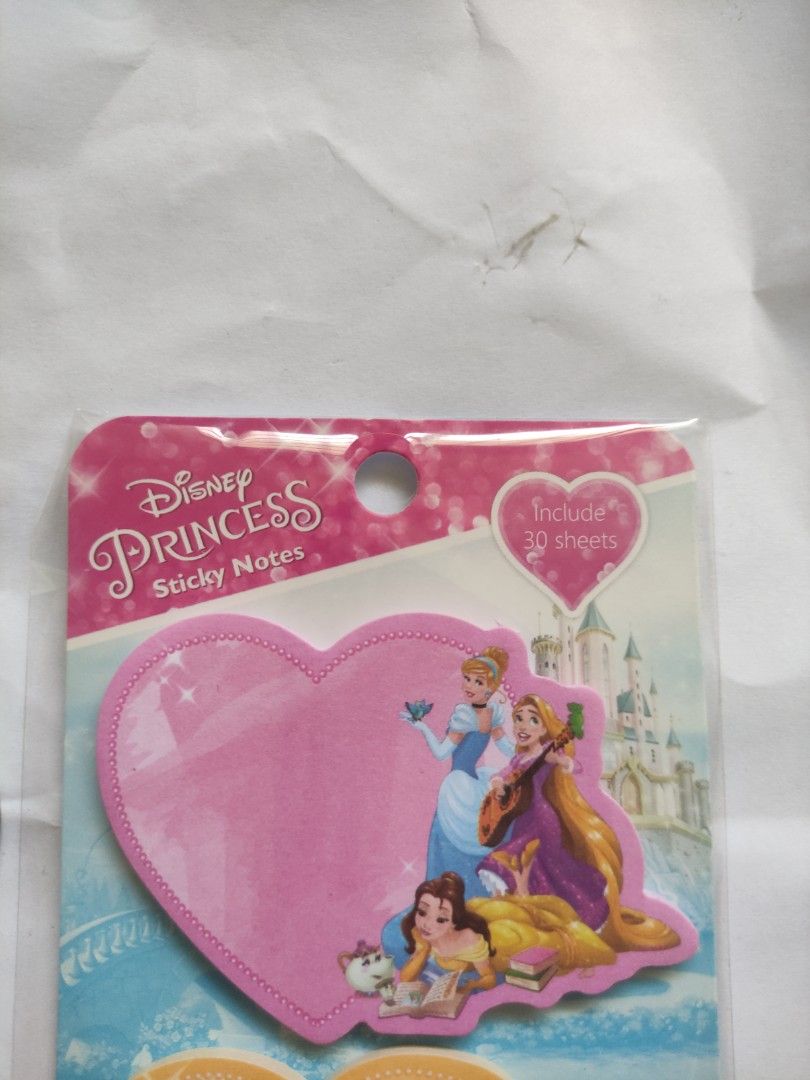 Disney Princesses Sticky Notes Pad, Hobbies & Toys, Stationery & Craft ...