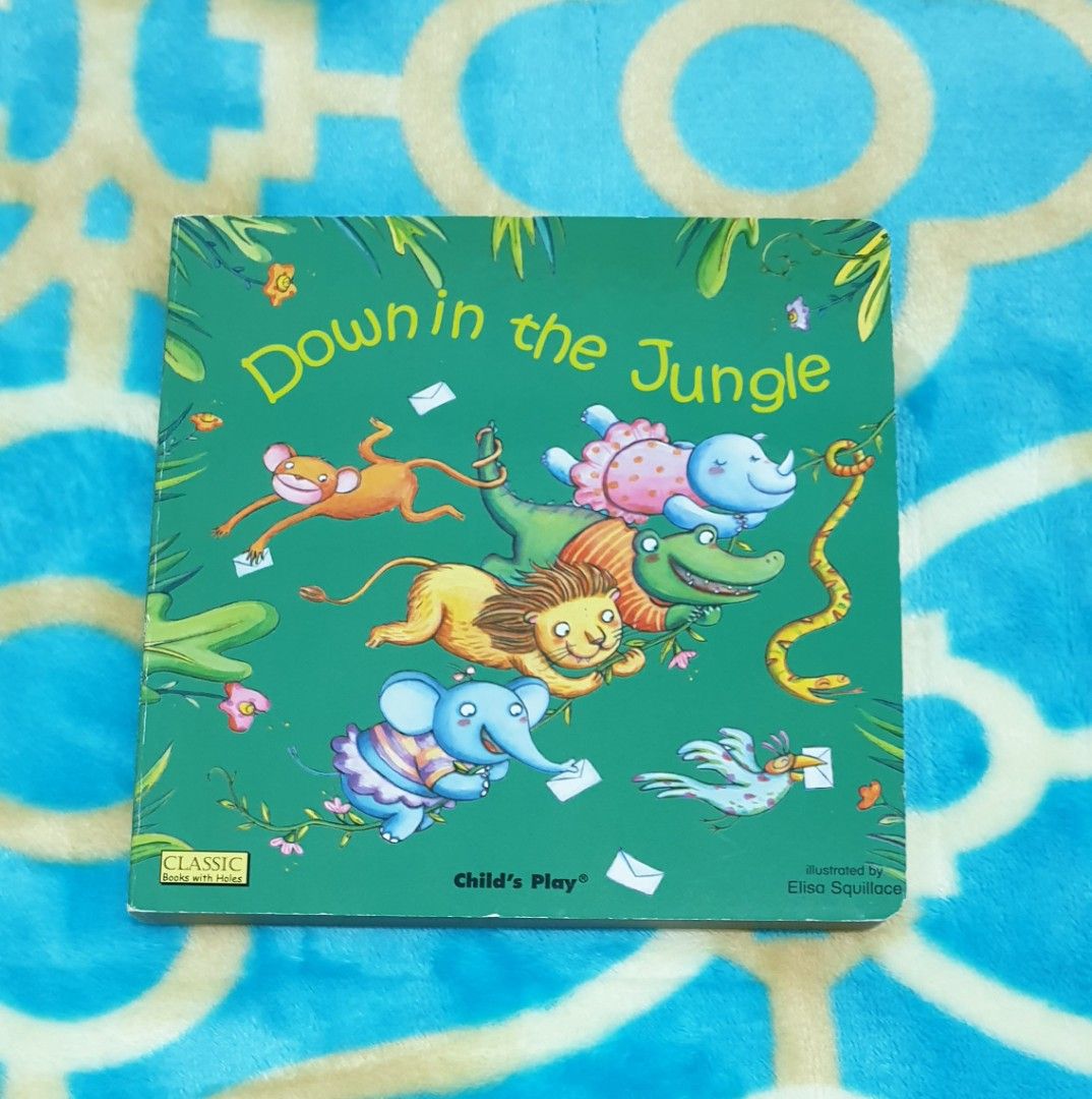 Down in the jungle board book, Hobbies & Toys, Books & Magazines ...