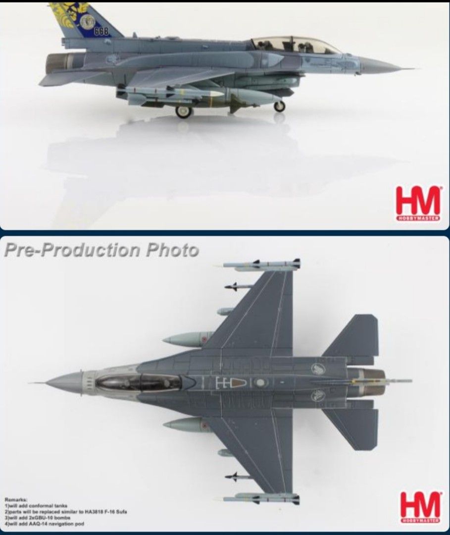 F-16D "Exercise Hot Shot 2014" 668, 145 Squadron, RSAF HA38026, Hobbies ...