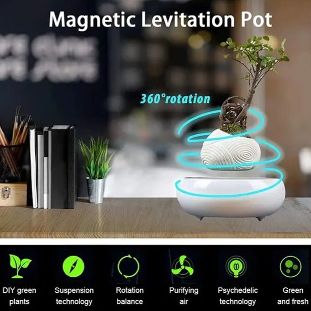 Floating Plant Pot for Succulents Air Bonsai Air Plants for Home Office ...