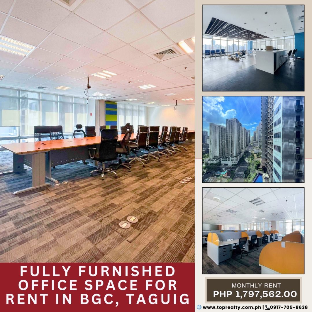 Fully Furnished Office Space for Rent in BGC, Fort Bonifacio Global ...