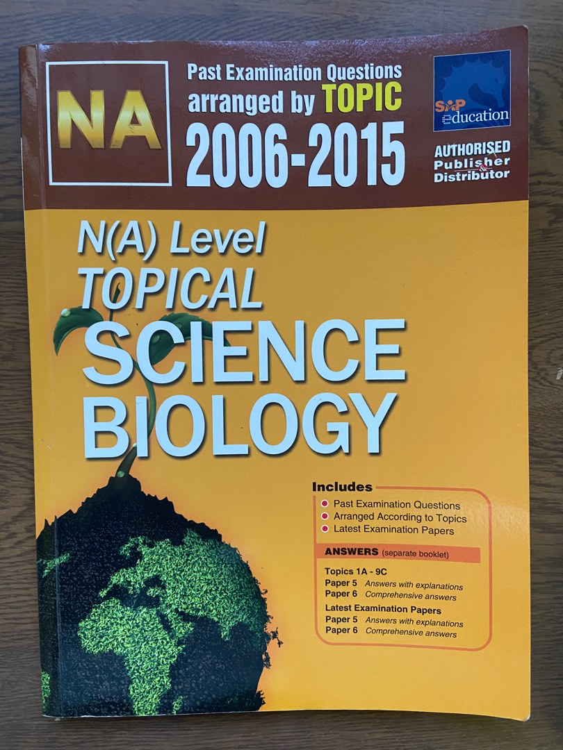 GCE N(A) Level Science(Biology) Topical TYS, Hobbies & Toys, Books ...